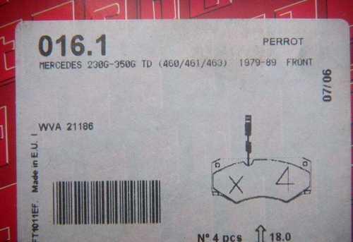 F.016.1 Колодки торм пер. Mercedes 230G-350G 79-93