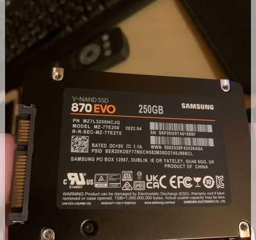 Samsung ssd 250 Gb 870 evo