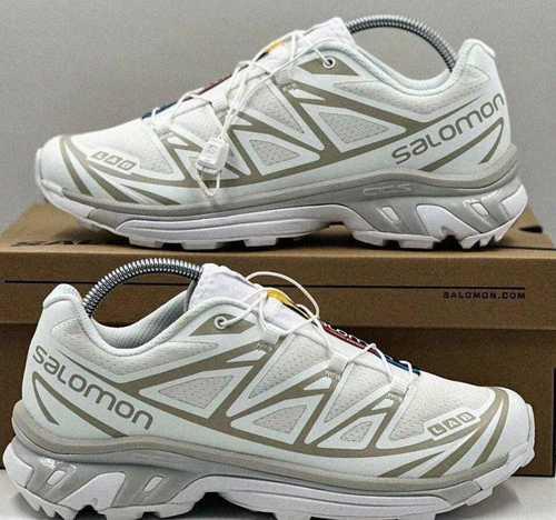 Белые кроссовки Salomon XT-6 для активных