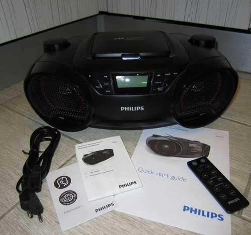 Аудиомагнитола стерео Philips AZ3831/51 USB FM ду