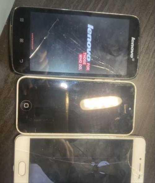 Телефон iPhone5c,meizu m3s,lenovo a516
