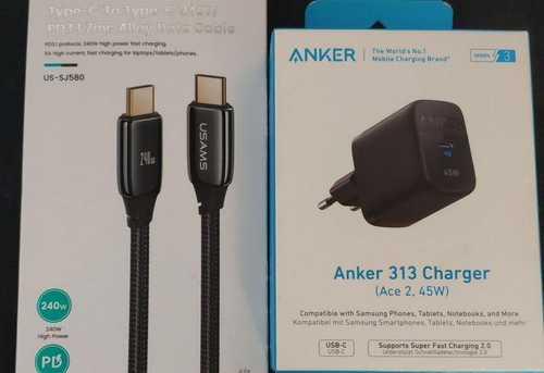 Anker 313 45W A2643 Black (A2643G11) для Samsung