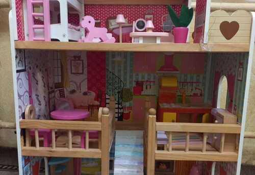 Кукольный дом с мебелью