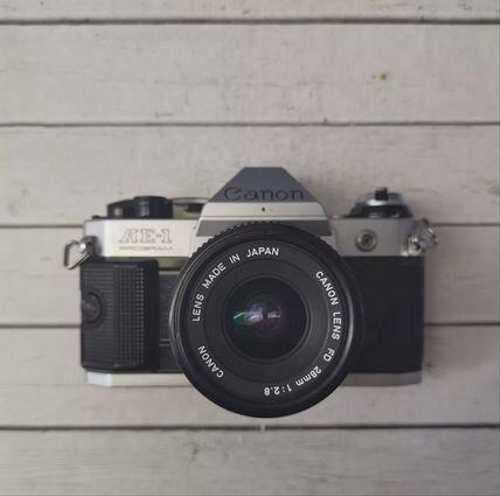 Canon AE-1 Program + Canon Lens FD 28 mm/ 2,8