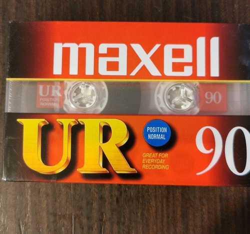 Аудиокассета maxell ur 90, запечатанная