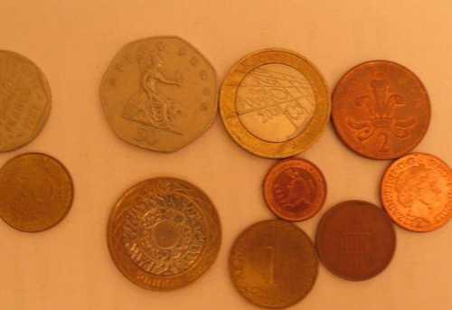 Французкие монеты 81 -92г. англия 2000