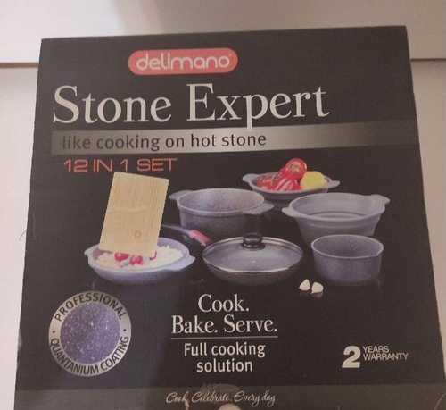 Набор посуды Delimano Stone Expert 12 в 1
