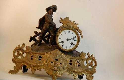 Каминные часы. XIX век. Винтаж