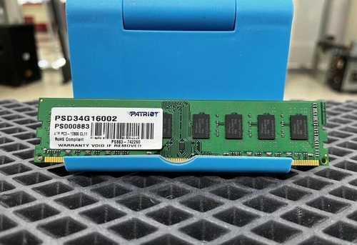 Оперативная память Patriot 4 гб DDR3 1600 мгц PSD3