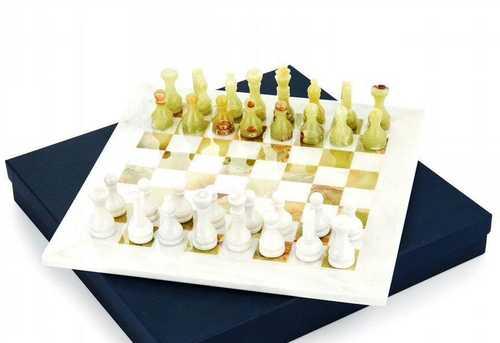 Шахматы каменные "Карфаген" мрамор и оникс 40