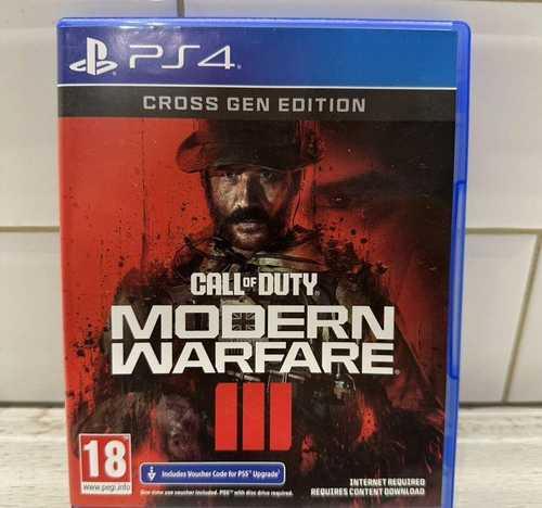 Игра для PS4 “call of duty modern warfare 3” диск