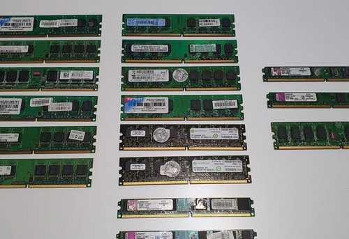 DDR2 для компьютера 512Mb, 1Gb, 2Gb