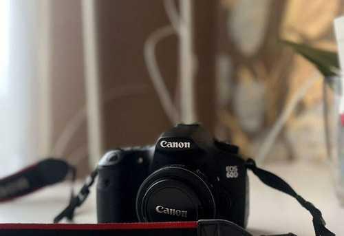 Зеркальный фотоаппарат canon 60d + 40 mm 2.8