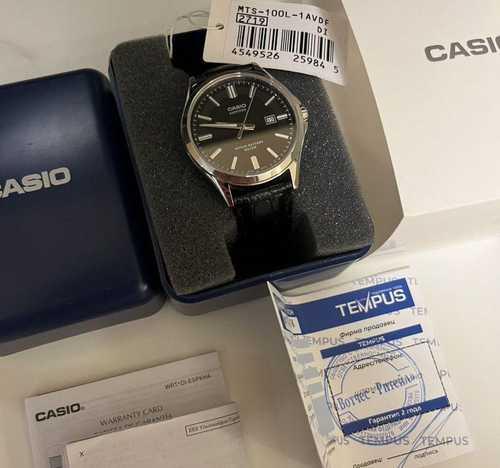 Часы casio mts-100