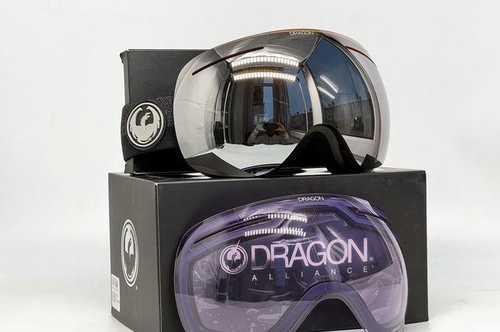 Сноуборд маска Dragon X1 Lumalens Silver + Violet