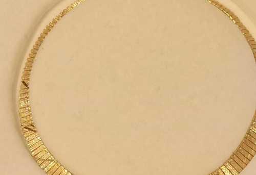 Золотое колье Клеопатра 750 проба Италия