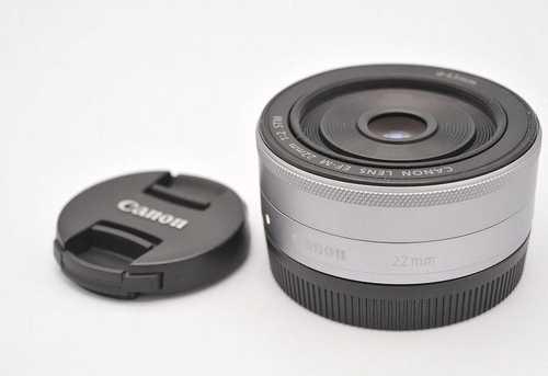 Canon EF-M 22 мм f 2 STM (silver)