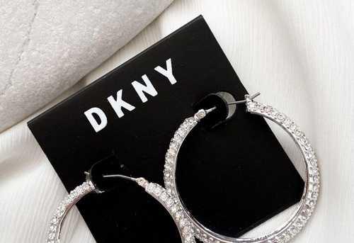 Новые серьги Dkny кольца в кристаллах