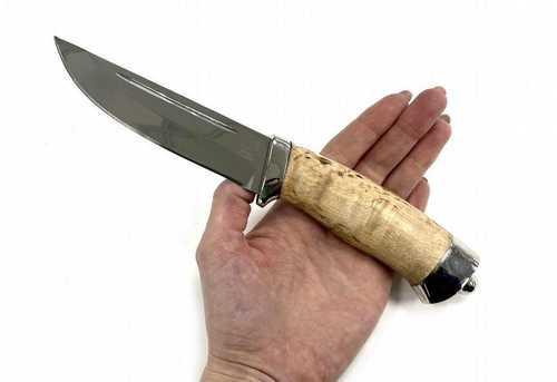 Нож Н86, сталь эи-107, карельская берёза,никель, з