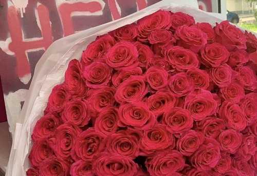 51 роза Подарок на 14 февраля Розы оптом