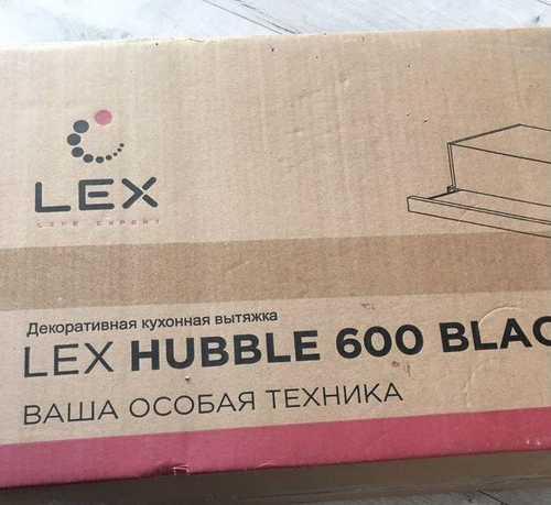 Вытяжка телескопическая LEX hubble 600 black