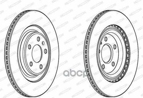 Диск тормозной (комплект - 2 шт.) Audi A4 11-08