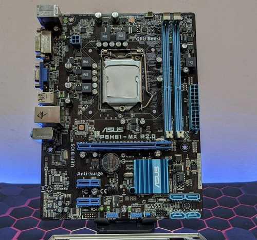 Мат. плата asus P8H61-MX R2.0/LGA1155/H61/DDR3/mAT