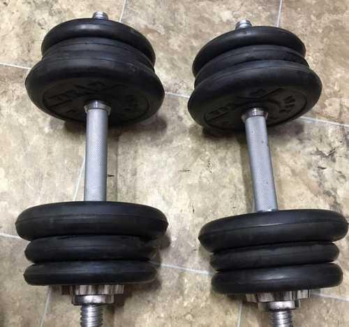 Гантели разборные бу titan Barbell цена за 2 шт