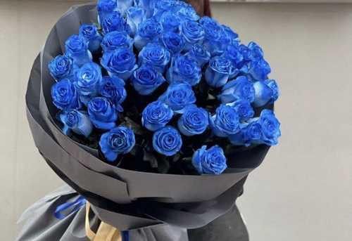 Синие Розы Эквадорские Цветы Букеты Доставка