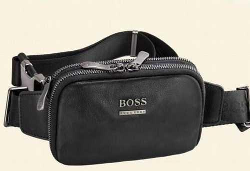 Мужская кожаная сумка Hugo Boss Premium