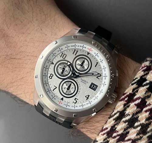Swatch automatic хронограф оригинал часы Швейцария