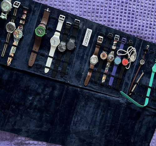 Swatch часы, ремни и браслеты на часы, коробки от