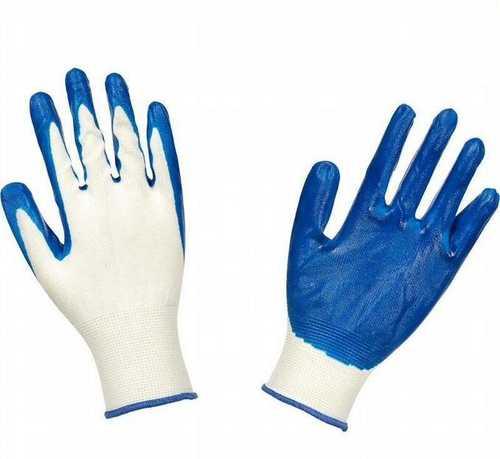 Перчатки рабочие, хозяйственные, синие