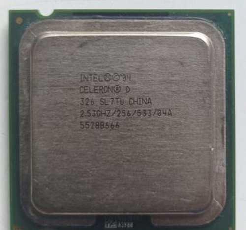 Процессор intel celeron d326