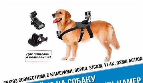 Крепление на собаку для GoPro экшн-камер, шлейка