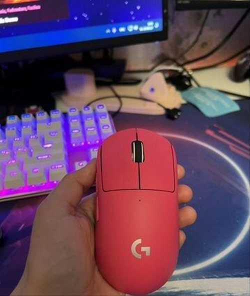 Мышь logitech g pro wireless pink