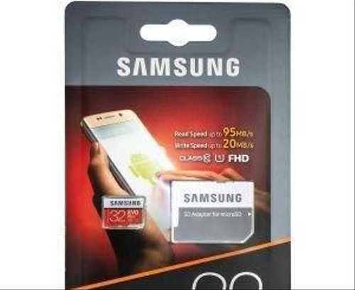 Micro SecureDigital 32Gb Samsung EVO Plus V2 Clas