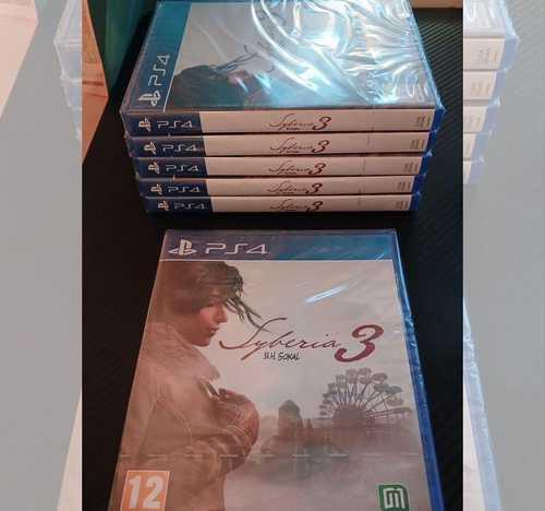 Syberia 3 ps4/ps5 новый диск, русская озвучка