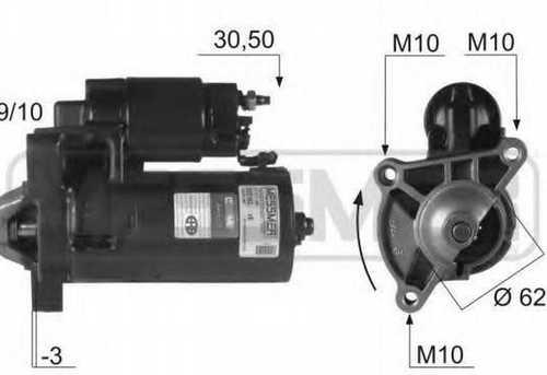 Стартер citroen jumper peugeot boxer 02- 2201