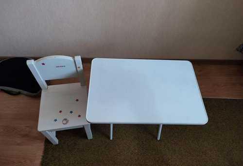 Детский столик и стульчик (набор. столик складной)