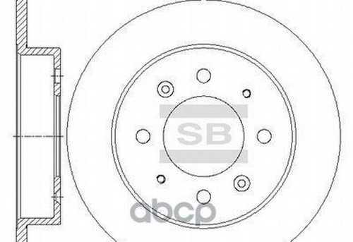 Диск тормозной KIA cerato 1.5-2.0 04- задний SD