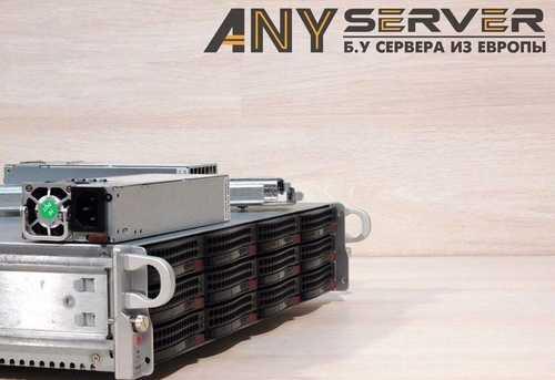 Сервер Supermicro 6028U 2x E5-2696v4 512Gb 12LFF