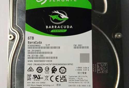 Жесткий диск Seagate 3.5 6TB BarraCuda