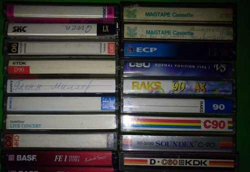 Аудиокассеты basf, sony, raks и тд