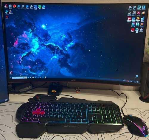 Монитор AOC CQ32G1 игровой изогнутый. 144 hz