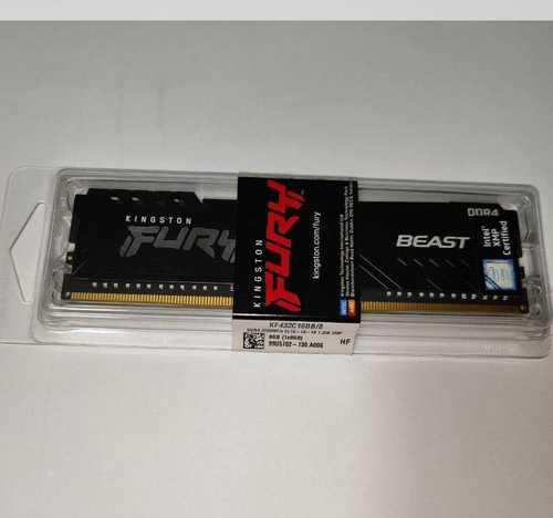 Оперативная память Kingston Fury Beast DDR4 8Gb