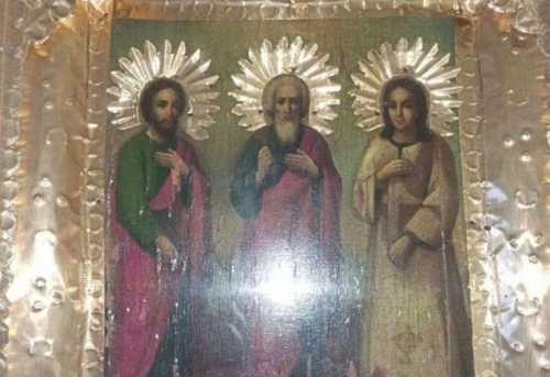 Старинная икона избранные святые