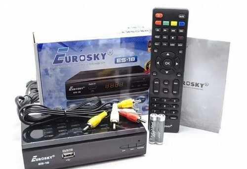 Ресивер цифровой, tv-приставка Eurosky ES-18