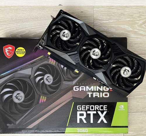 MSi Gaming Z Trio RTX 3060 12Gb, идеал/комплект