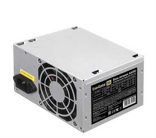 Блок питания 350W ExeGate AA350 (ATX, SC, 8cm fan